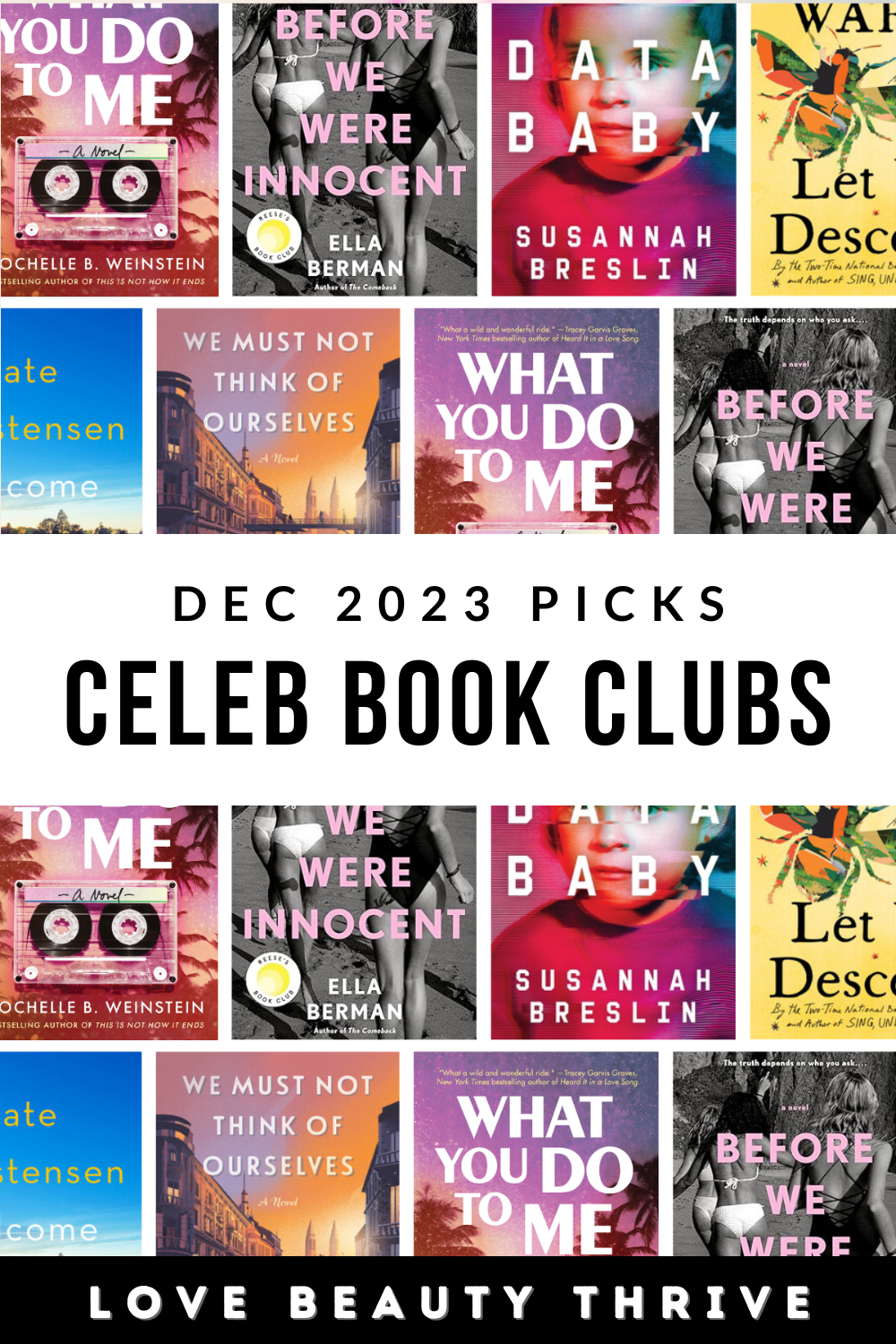 Amazing December 2023 Celebrity Book Club Picks